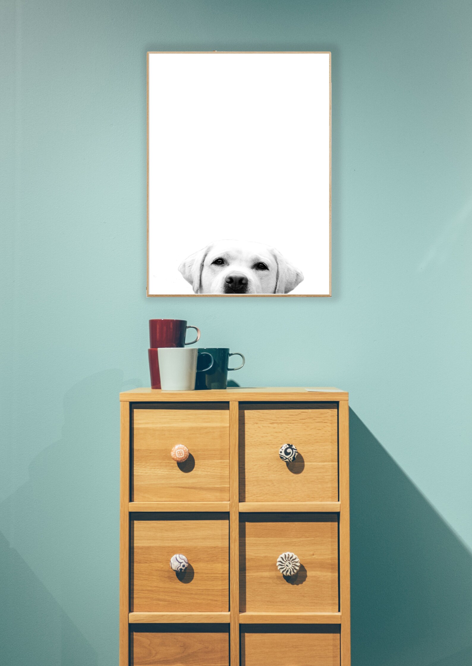 Dog Print Labrador Wall Art Picaboo Animal Poster Minimal - Etsy Canada