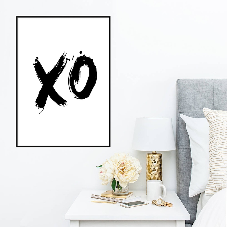Xo Print Xoxo Printable Instant Download Printable Art | Etsy