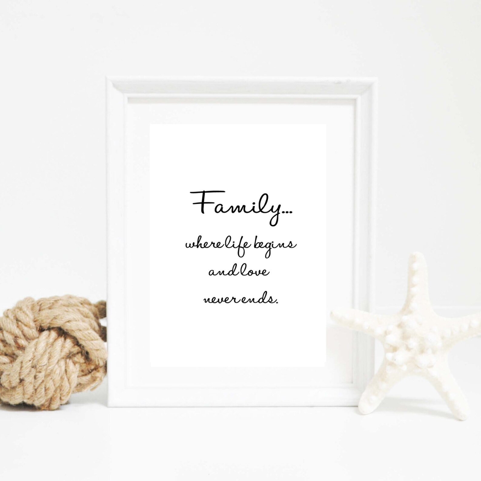 Family Quote Art Print, Minimalist Home Decor (digital Download) - Etsy ...