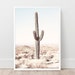 Desert Cactus Print, Large Cactus Wall Art, Aztec Poster, Bohemian ...