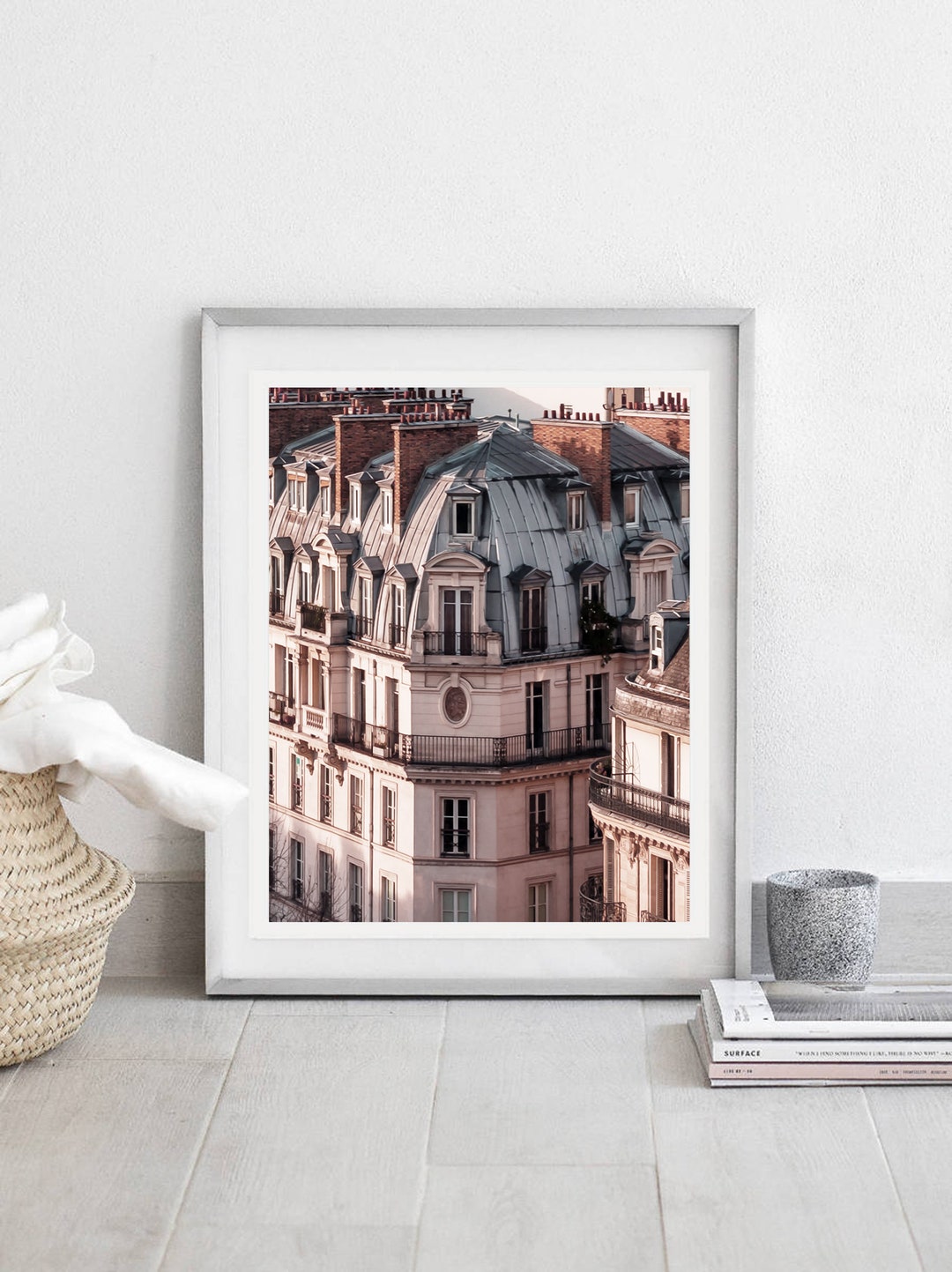 Paris Print, Pink Building Wall Art, Blush Pink Print, Paris Wall Decor ...