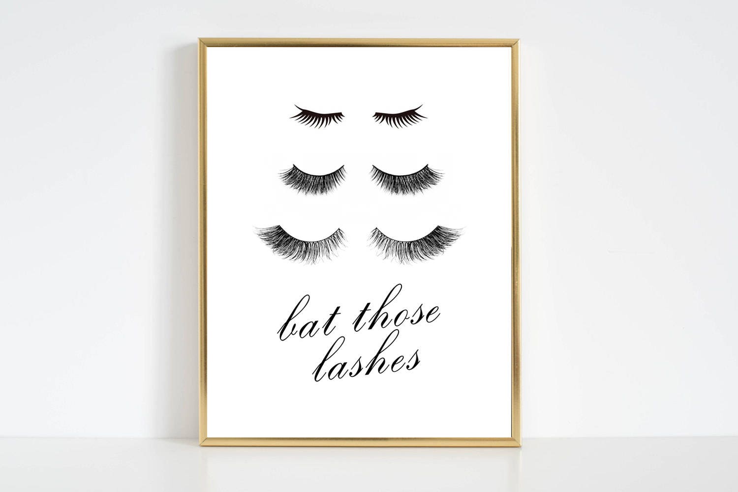 Eyelashes Print Lashes Printable Art Fashion Poster but - Etsy