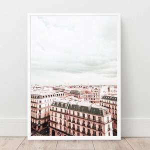 Paris Print, Pink Paris Wall Art, Urban Decor, Architecture Photography ...