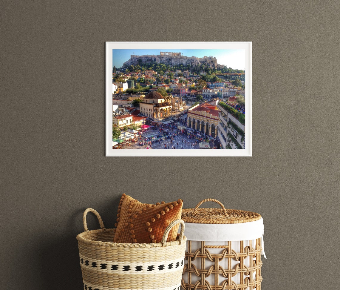 Athens Photography Greece Print Acropolis Parthenon Wall | Etsy