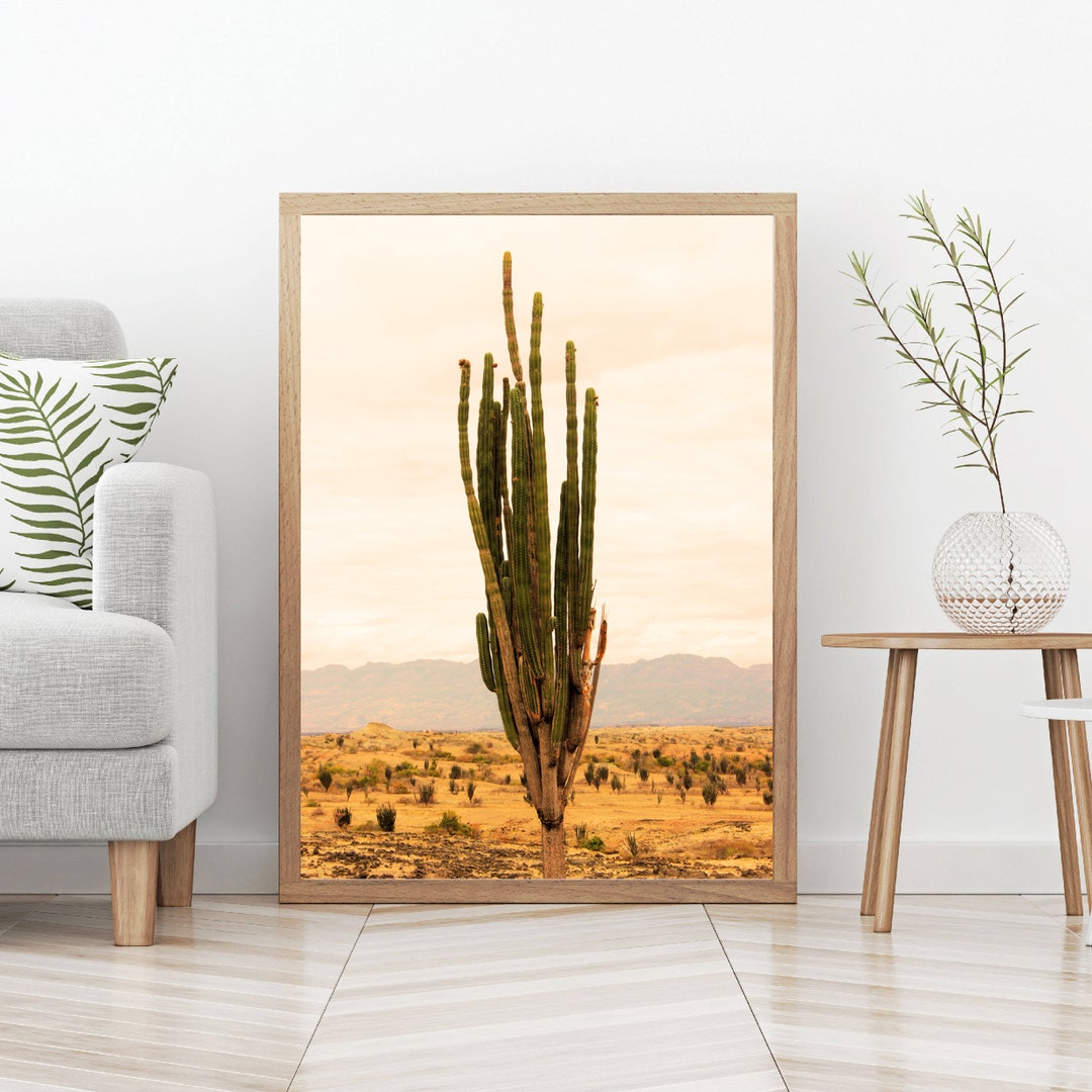 Desert Cactus Print, Printable Wall Art, Home Decor, Desert Print ...