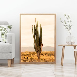 Desert Cactus Print, Printable Wall Art, Home Decor, Desert Print ...