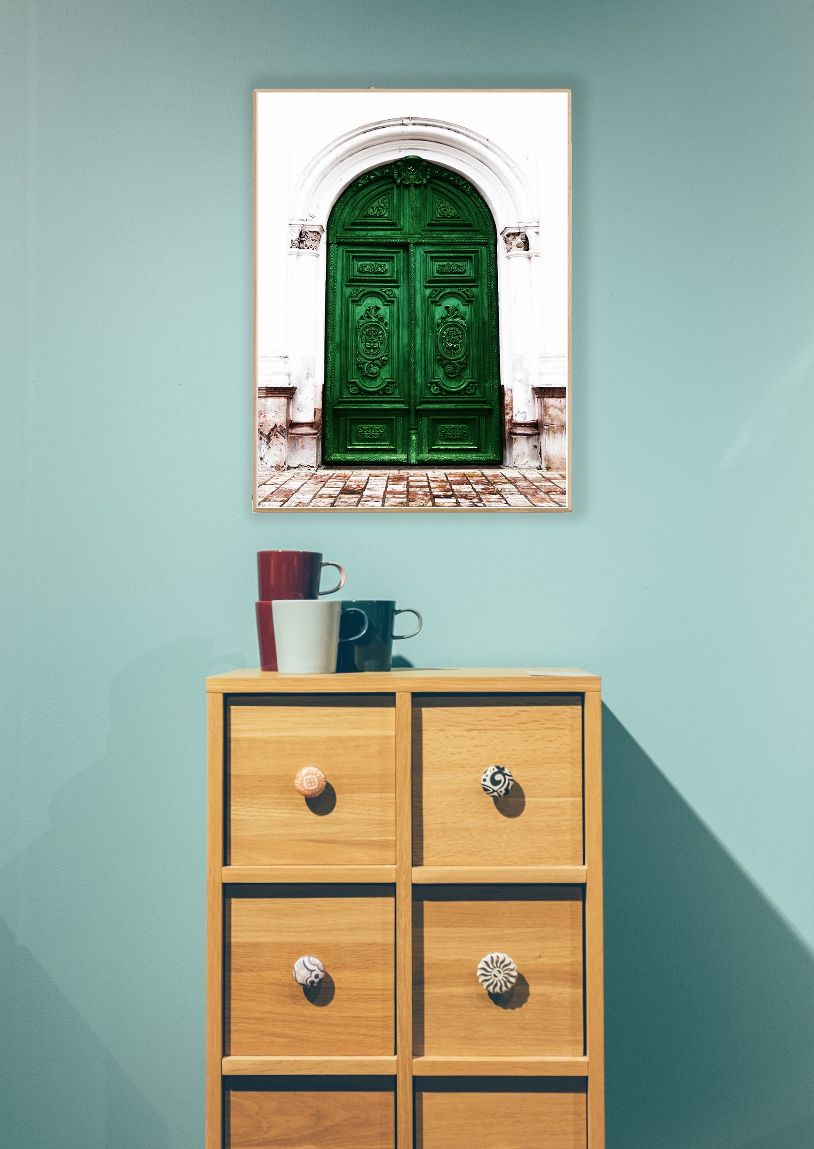 Green Door Print Architecture Wall Art Green Door Poster - Etsy Canada