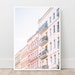 Paris Print Pink Buildings Wall Art Urban Decor - Etsy