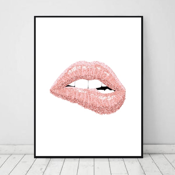 Lips Poster - Etsy