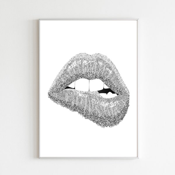 Lips Poster - Etsy