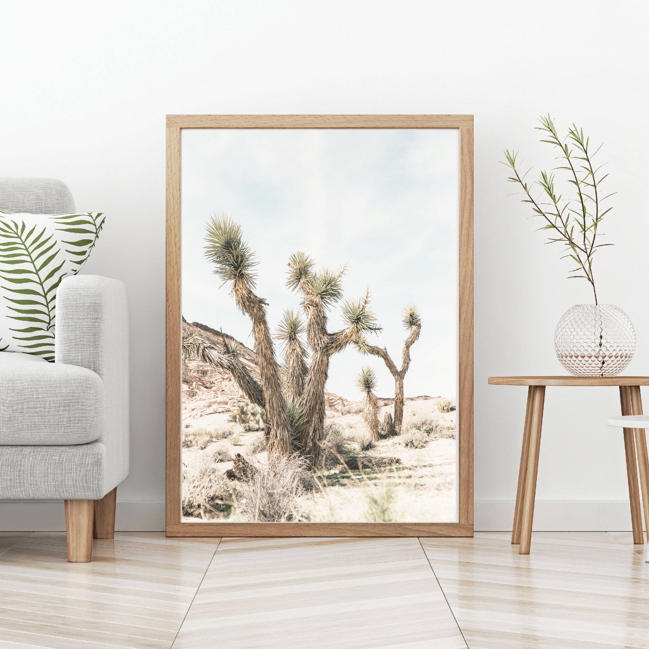 Joshua Tree Print Desert Poster Boho Wall Art Cactus - Etsy