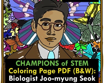 Scientist Coloring Page/poster B&W PDF: Meteorologist - Etsy