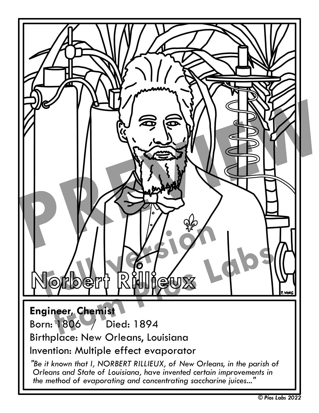 Chemical Engineer Coloring Pages