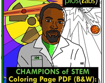 Math Coloring Page/poster B&W PDF: Mathematician Maryam | Etsy