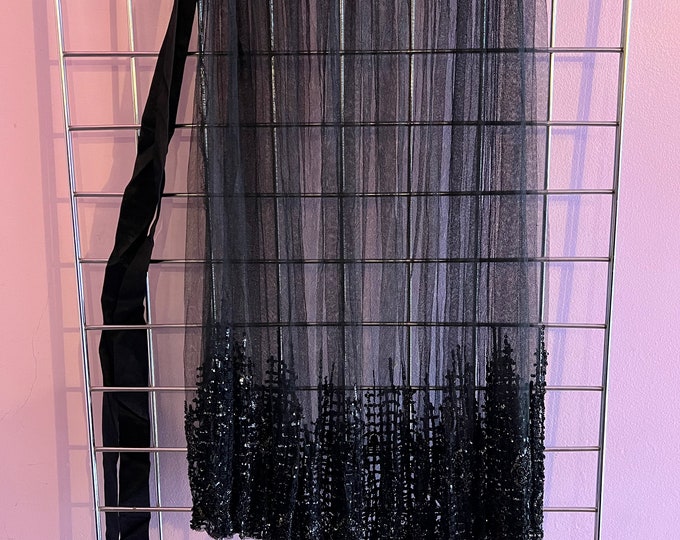 Beaded Sheer Net Over Skirt - Etsy