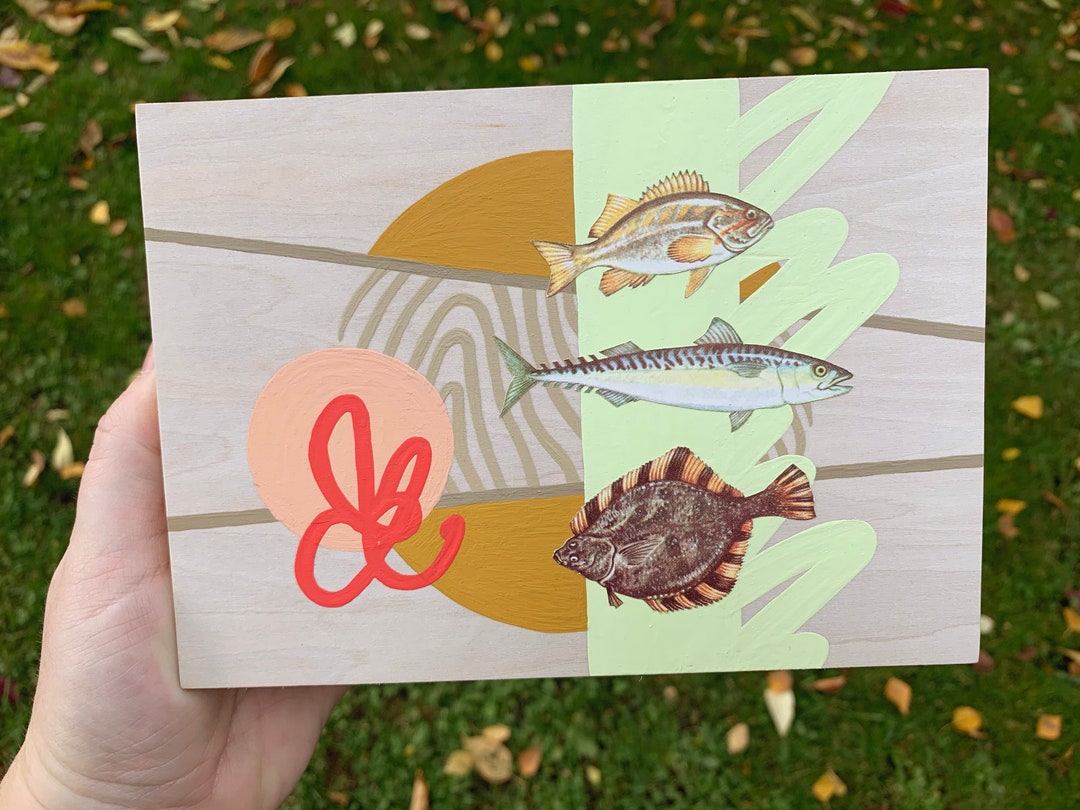 PNW Saltwater Fish Collage #1 - Etsy