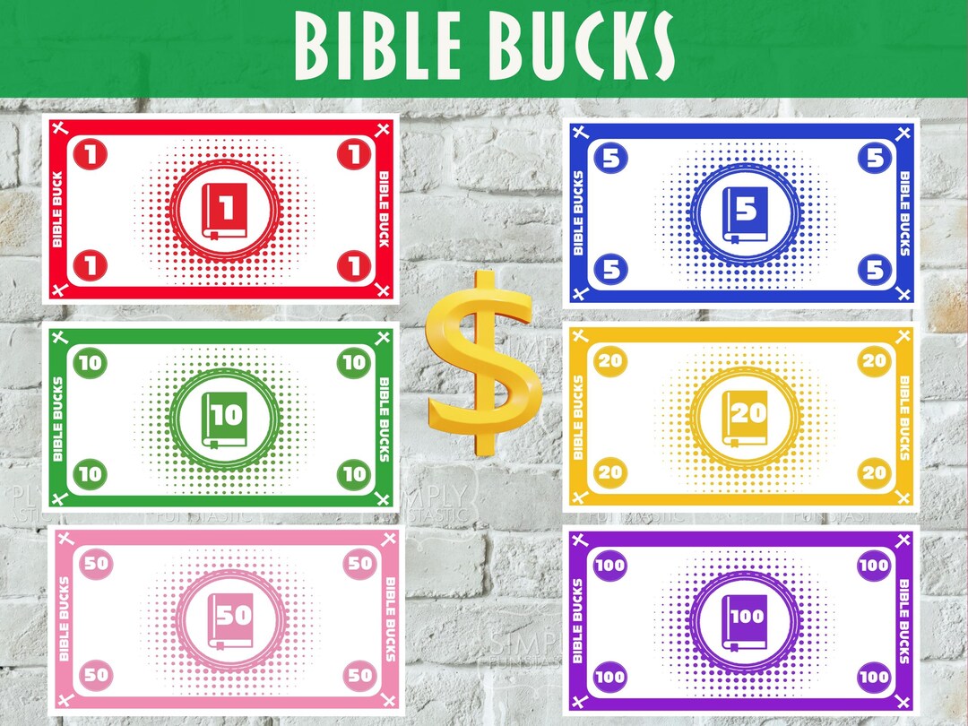 Bible Bucks: Christian Reward System for Kids (printable PDF) - Etsy