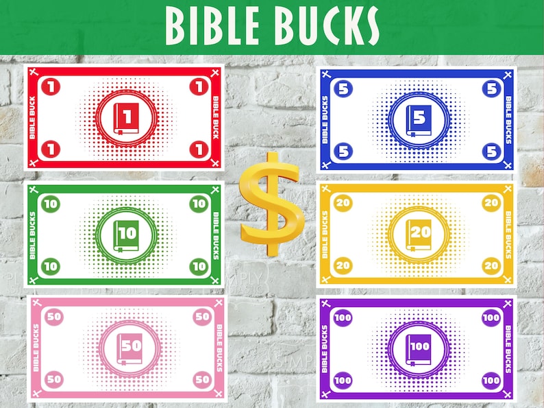 Bible Bucks: Christian Reward System for Kids (printable PDF) - Etsy