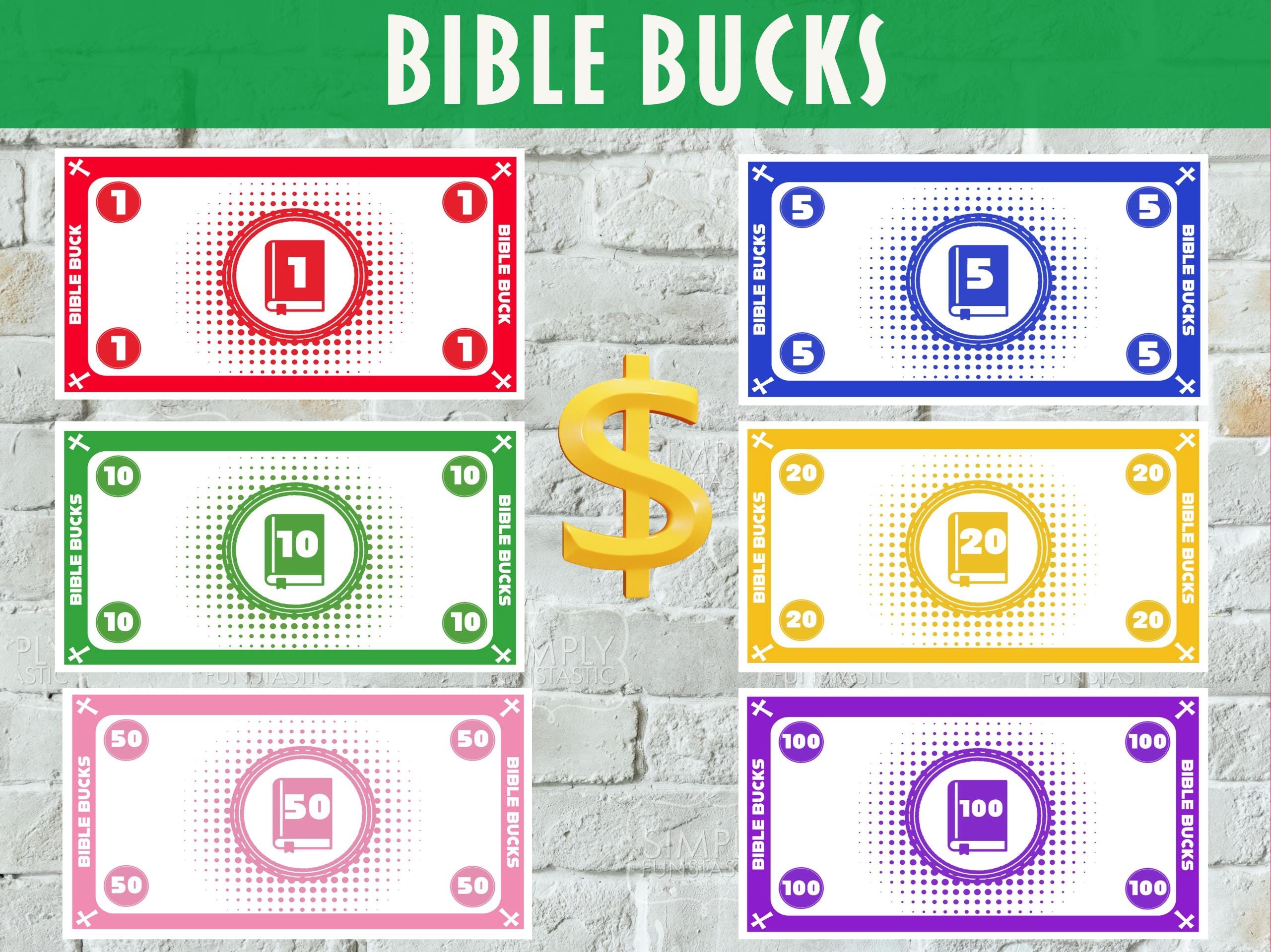 Bible Bucks: Christian Reward System for Kids (printable PDF) - Etsy