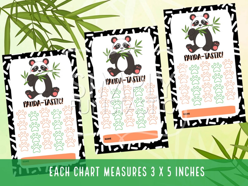 3 Panda Classroom Reward Incentive Charts | Children Reward Chart ...