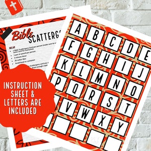 Bible Scattergories Game: Christian Word Game (instant Download) - Etsy