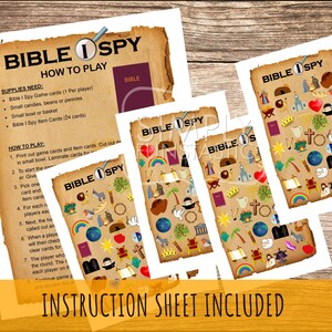 Bible I Spy Game, Fun Christian Activity for Kids, Sunday School ...