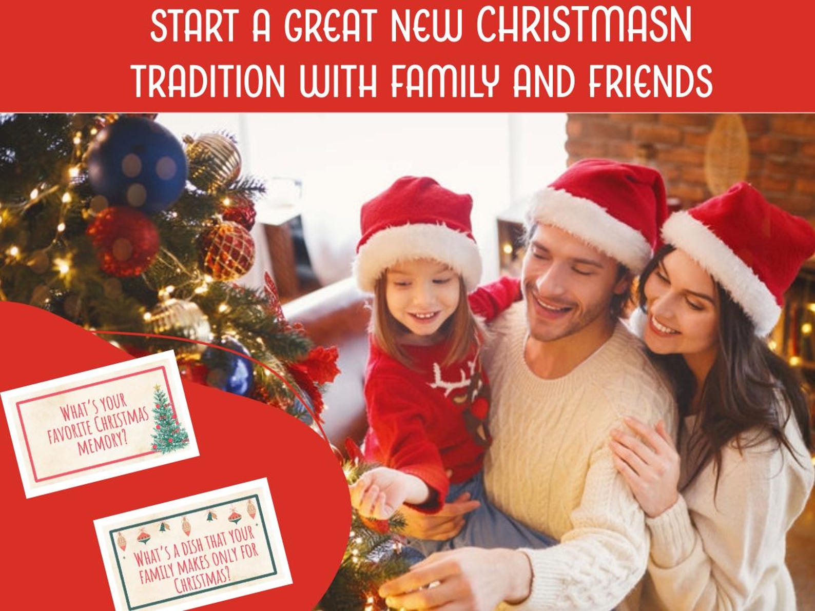 Christmas Conversation Starter Cards: 90 Holiday Dinner Table Topics ...