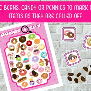 Donut I Spy Printable | Donut Ispy | Fast Seek and Find | Donut Game ...
