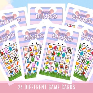 Easter Bunny Bingo | Easter Printable | Easter Bingo | Easter Party ...