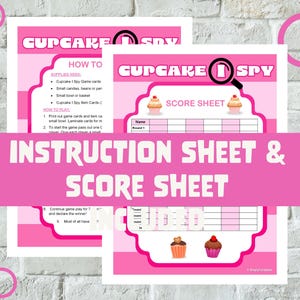 Cupcake I Spy Game: 24 Printable Cards (digital Download) - Etsy