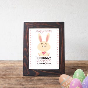 Easter Gift Tags: No Bunny Loves You Like Jesus (printable) - Etsy