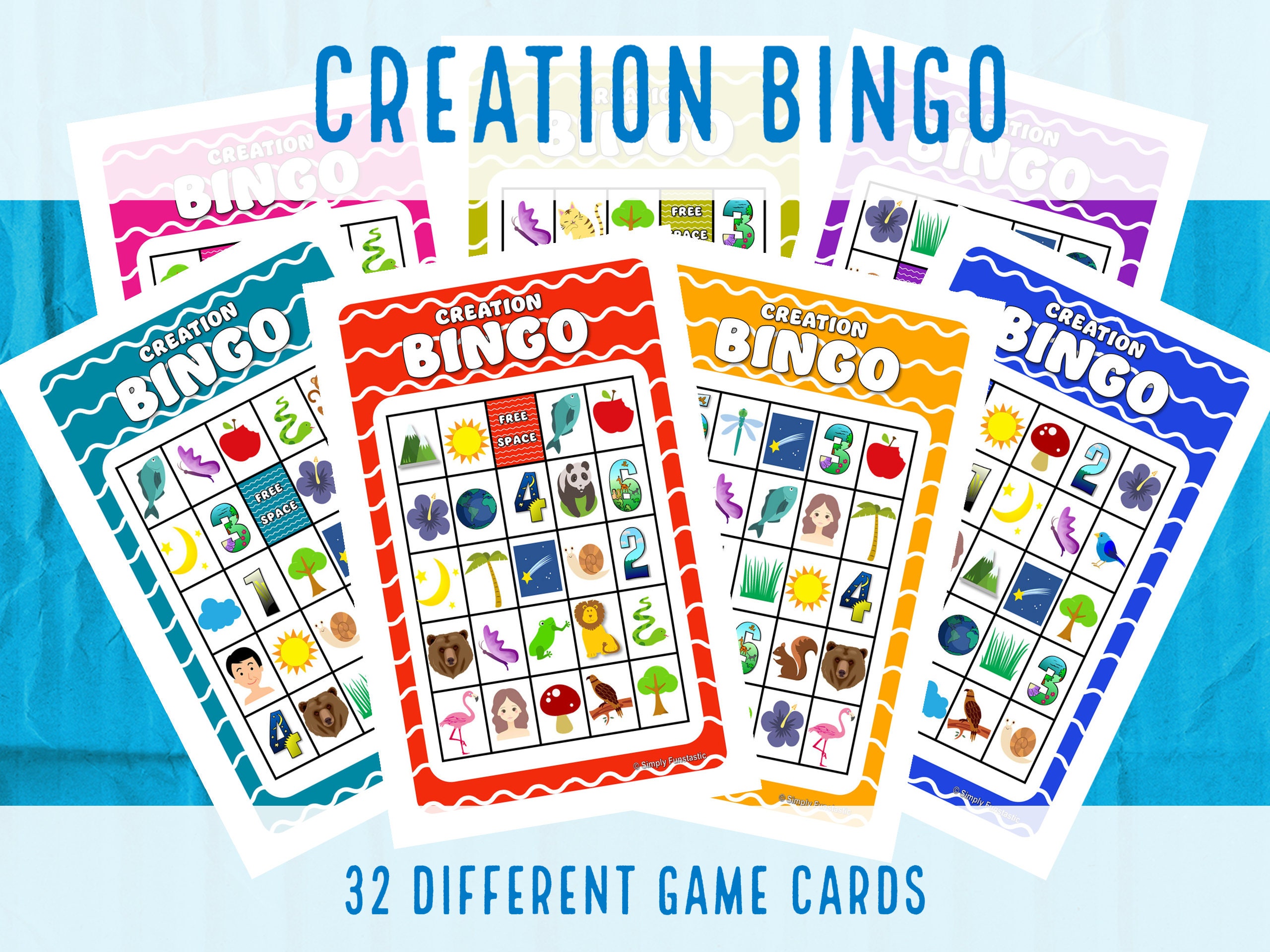 Creation Bingo Game: Sunday School, Bible Game (downloadable Print) - Etsy