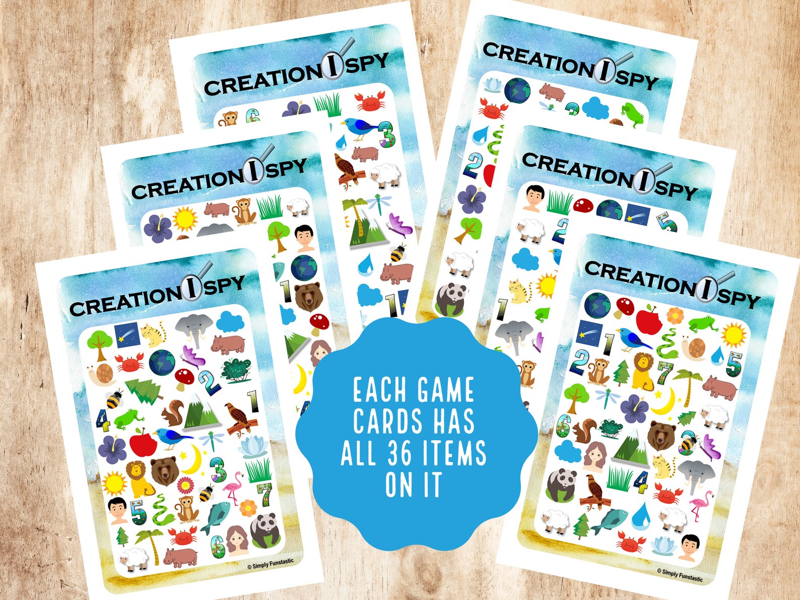 Creation I Spy Game: Bible Sunday School Printable (downloadable) - Etsy