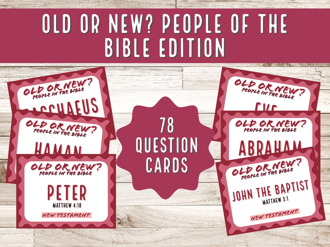 Old or New? People of the Bible Game | Old and New Testament Game ...
