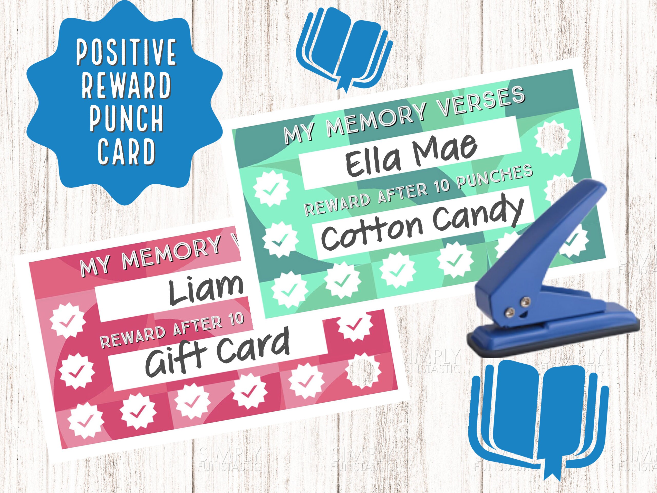 Punch Cards | Memory Verse Punch Card | Reward Card | Punchcard | Kid's ...