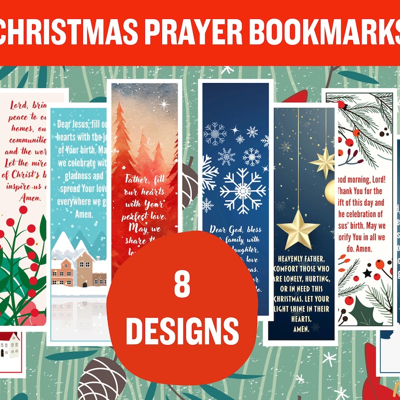 Christmas Bookmark - Etsy