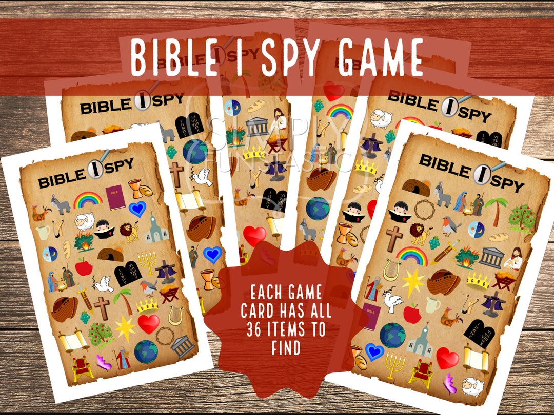 Bible I Spy Game, Fun Christian Activity for Kids, Sunday School ...