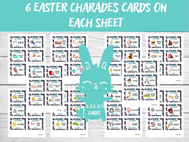 Charades | Easter Charade Game | Printable Easter Charades Game ...