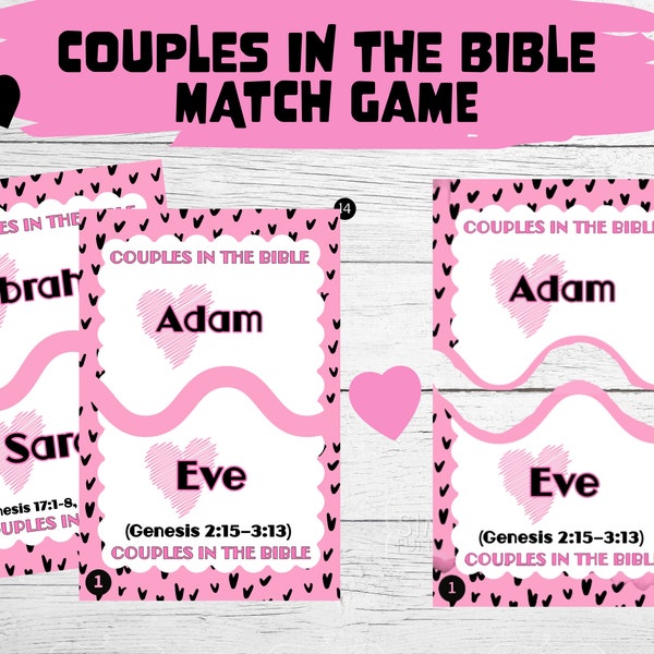 Bible Valentine Games - Etsy