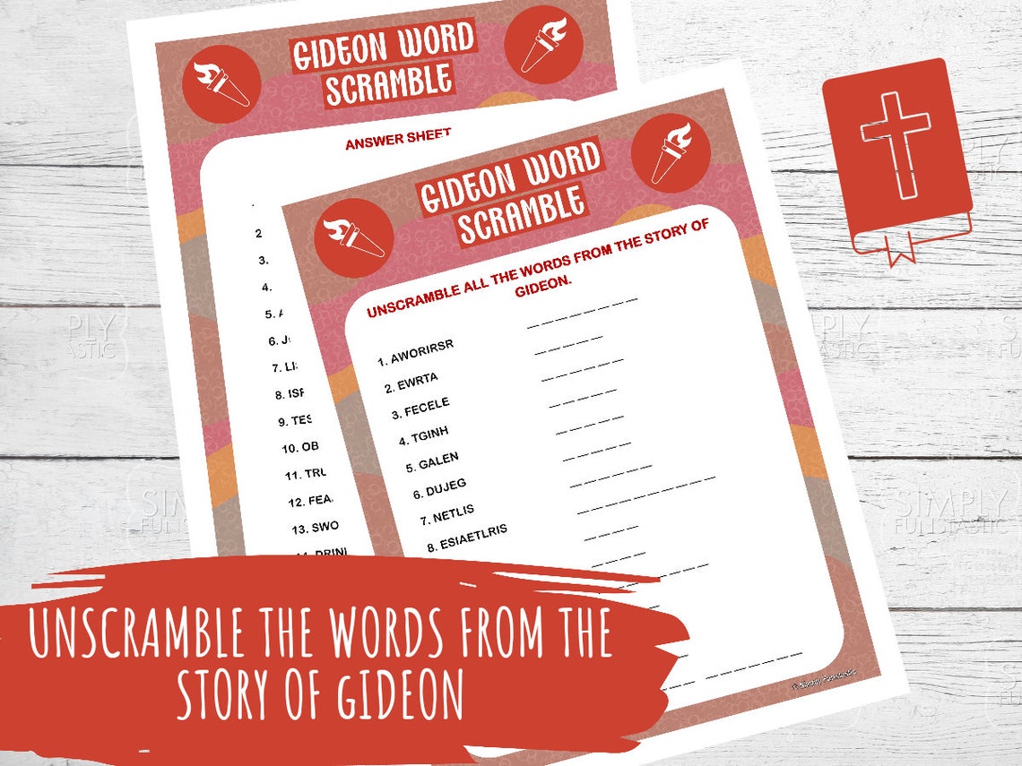 Gideon Bible Activity Pages | Gideon Bible Games | Gideon Bible Puzzles ...