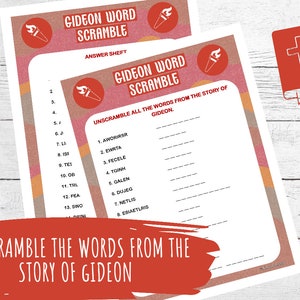 Gideon Bible Activity Pages | Gideon Bible Games | Gideon Bible Puzzles ...