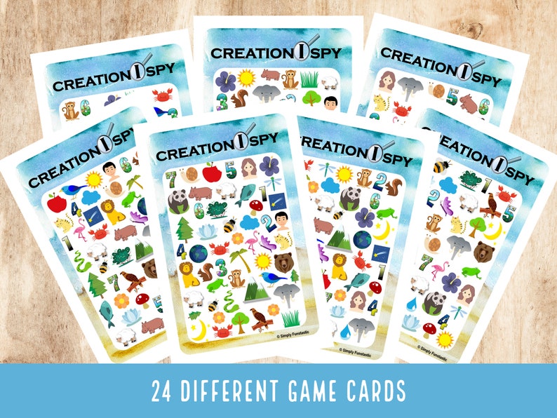 Creation I Spy Game: Bible Sunday School Printable (downloadable) - Etsy