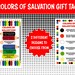 Colors of Salvation Bundle, Printable Salvation Card, Colors of the ...