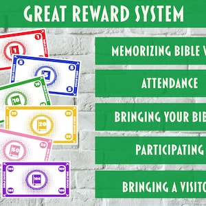 Bible Bucks: Christian Reward System for Kids (printable PDF) - Etsy