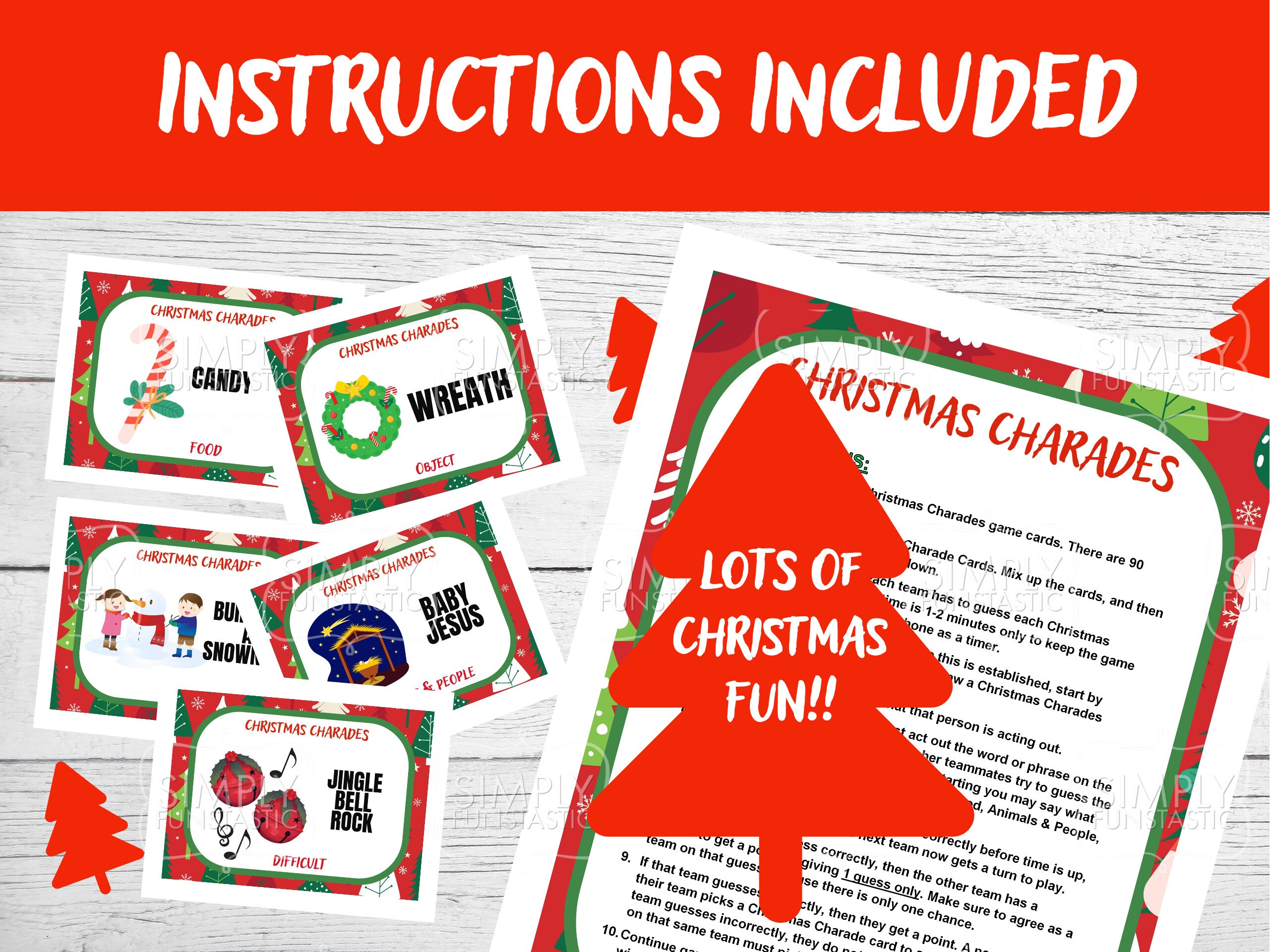 Charades | Christmas Charades Game | Printable Christmas Game ...