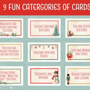 Christmas Conversation Starter Cards: 90 Holiday Dinner Table Topics ...