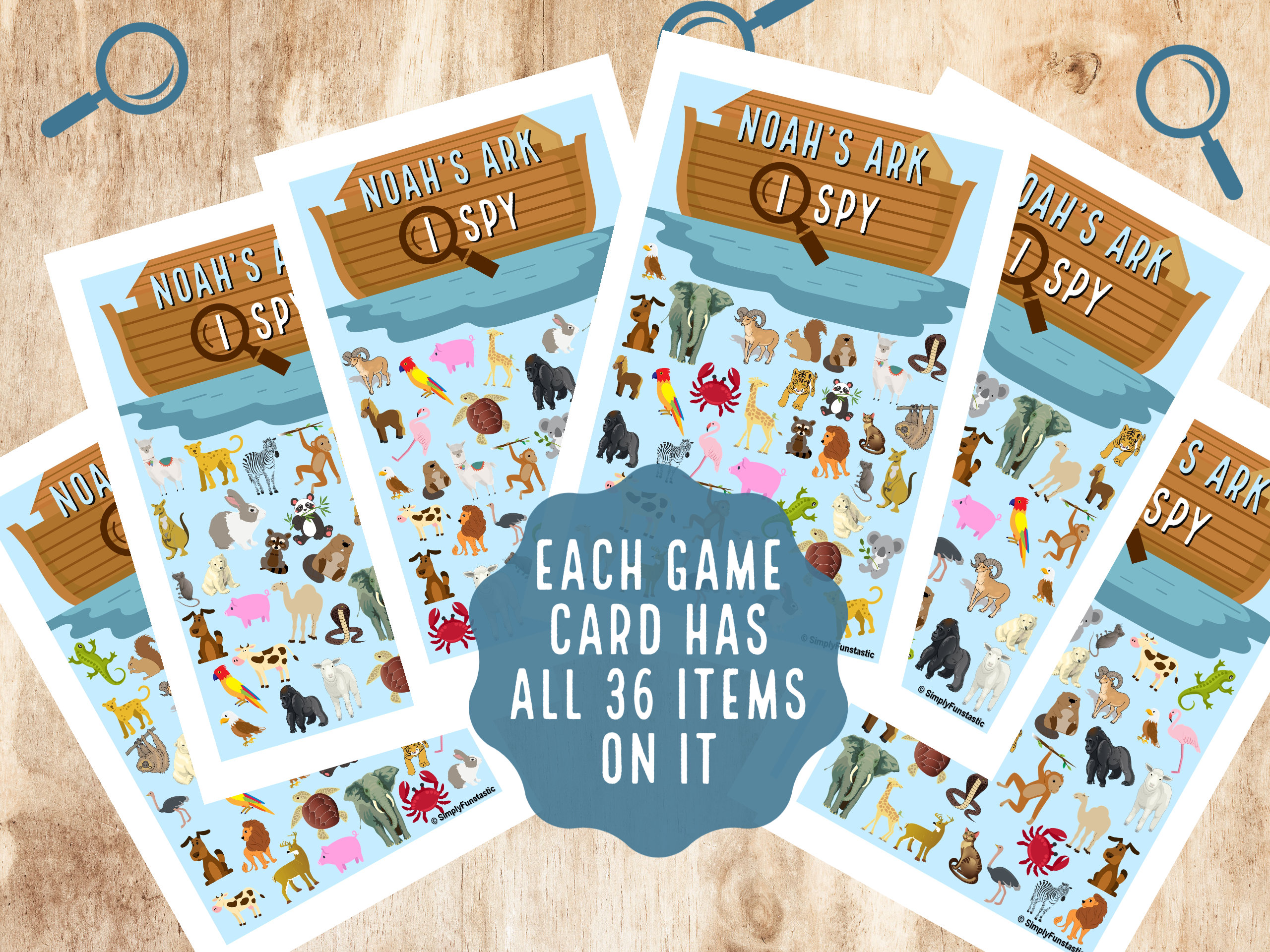 Noah's Ark I Spy Game: Bible VBS Activity (digital Download) - Etsy