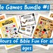 Bible Games Bundle 1 3 Fun Bible Games Bible Bingo Game Sunday School ...