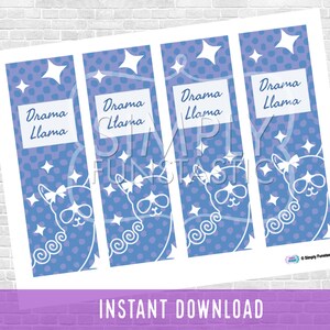 Llama Bookmarks Set of 4 | Llama Printable | 4 Different Designs ...