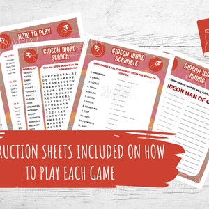 Gideon Bible Activity Pages | Gideon Bible Games | Gideon Bible Puzzles ...